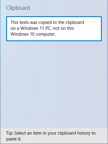 The Windows 10 Clipboard: How to access it, add items, paste from it, etc.