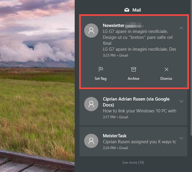 How To Use The Notifications From The Action Center In Windows 10