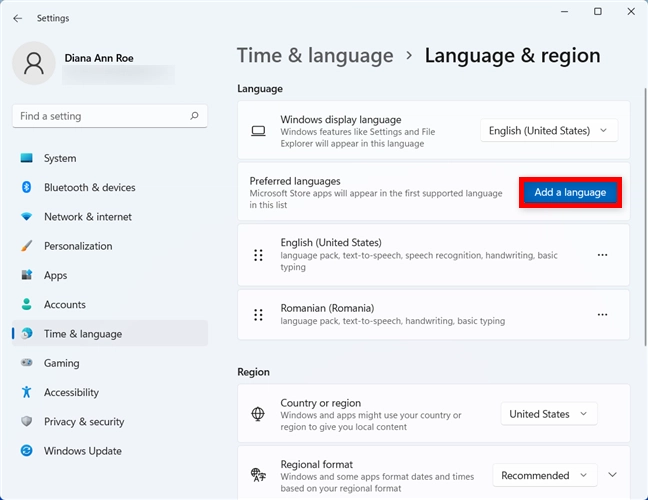 How to change the language on Windows 11 - Digital Citizen