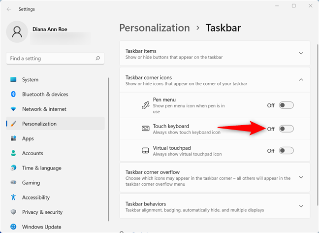 How to enable the Touch Keyboard in Windows 11 - Digital Citizen