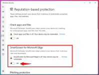 How to turn off SmartScreen in Windows
