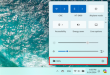 How to open and use the Quick Settings panel in Windows 11