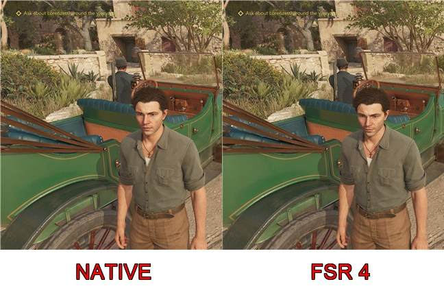 AMD FSR 4 performance in Mafia: The Old Country