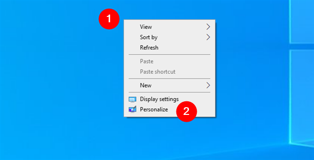 How to restore desktop icons in Windows 10