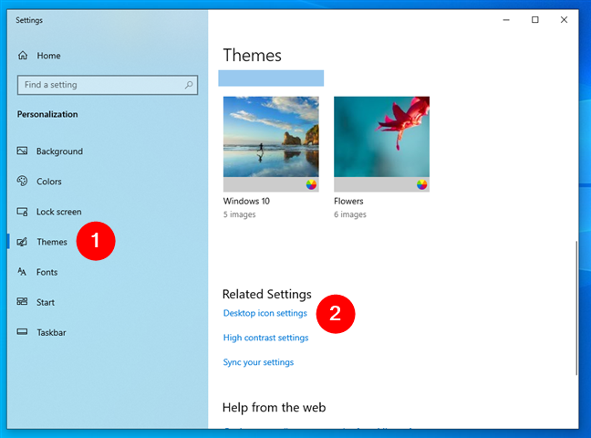 How to restore desktop icons in Windows 10