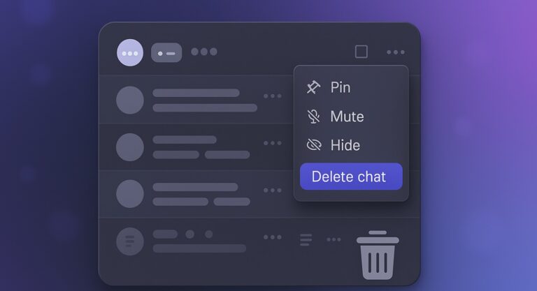 How to delete chats in Microsoft Teams