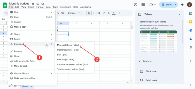 How to Download Google Sheets to Desktop