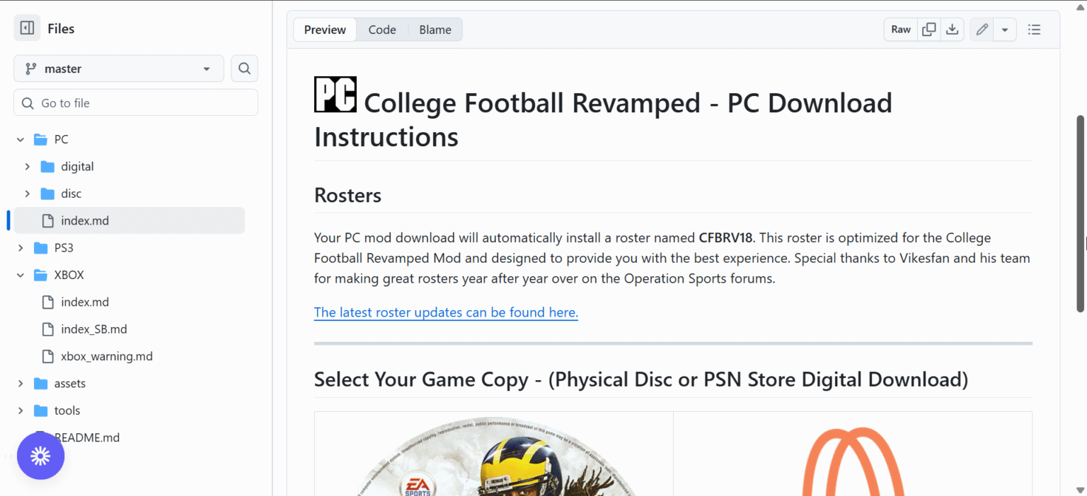How to Download College Football Revamped