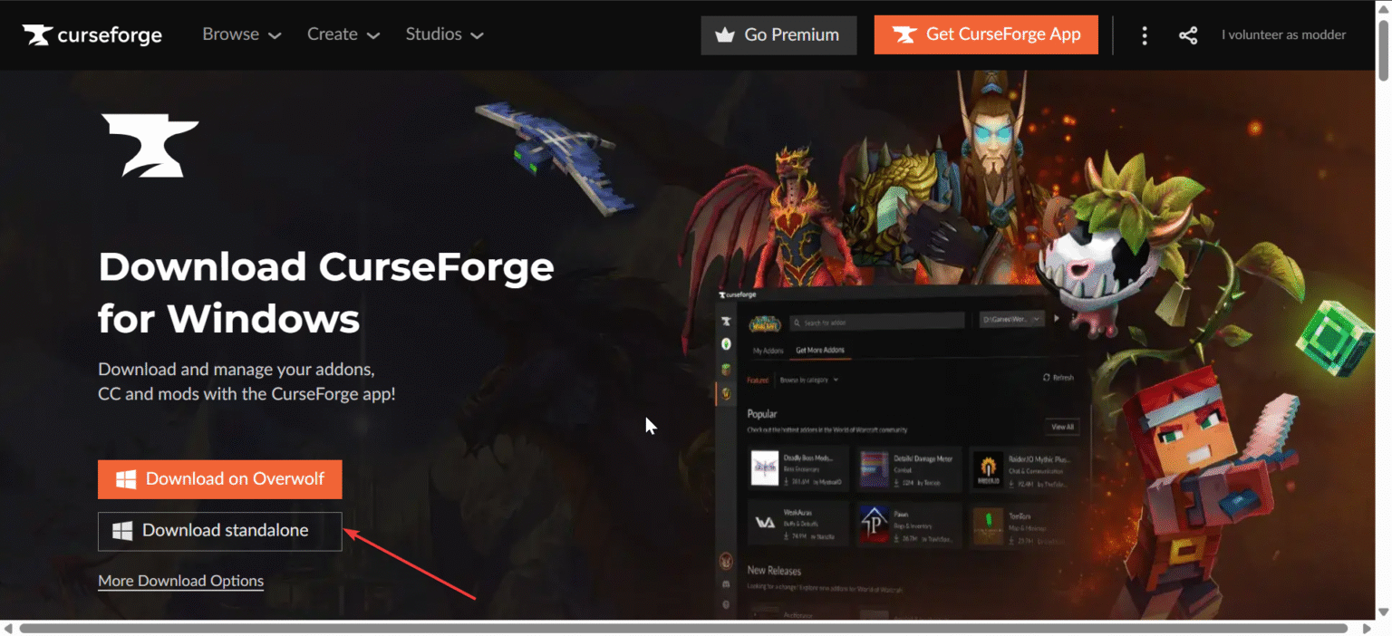 How to Download CurseForge for Minecraft