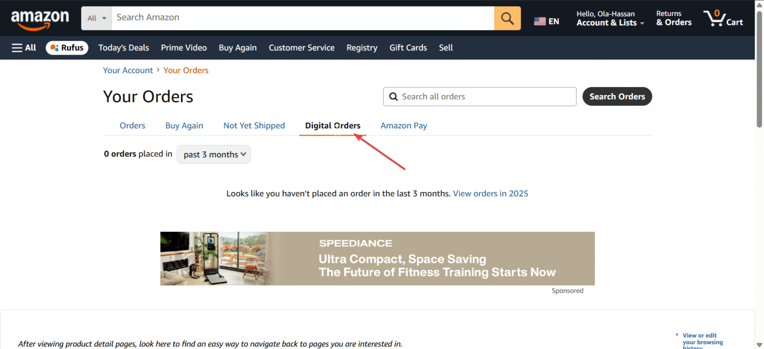 How to Download Amazon Digital Orders