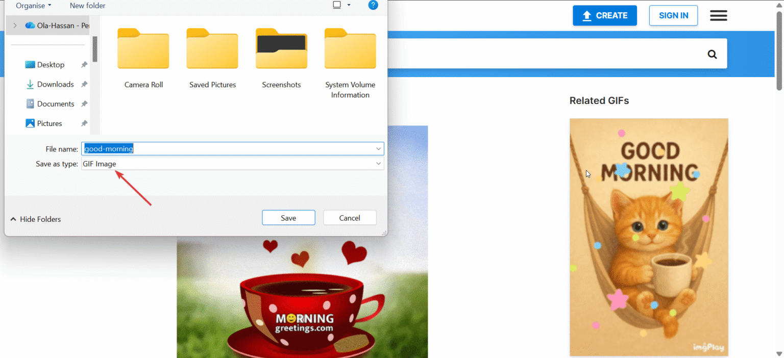 How to Download GIF on Tenor