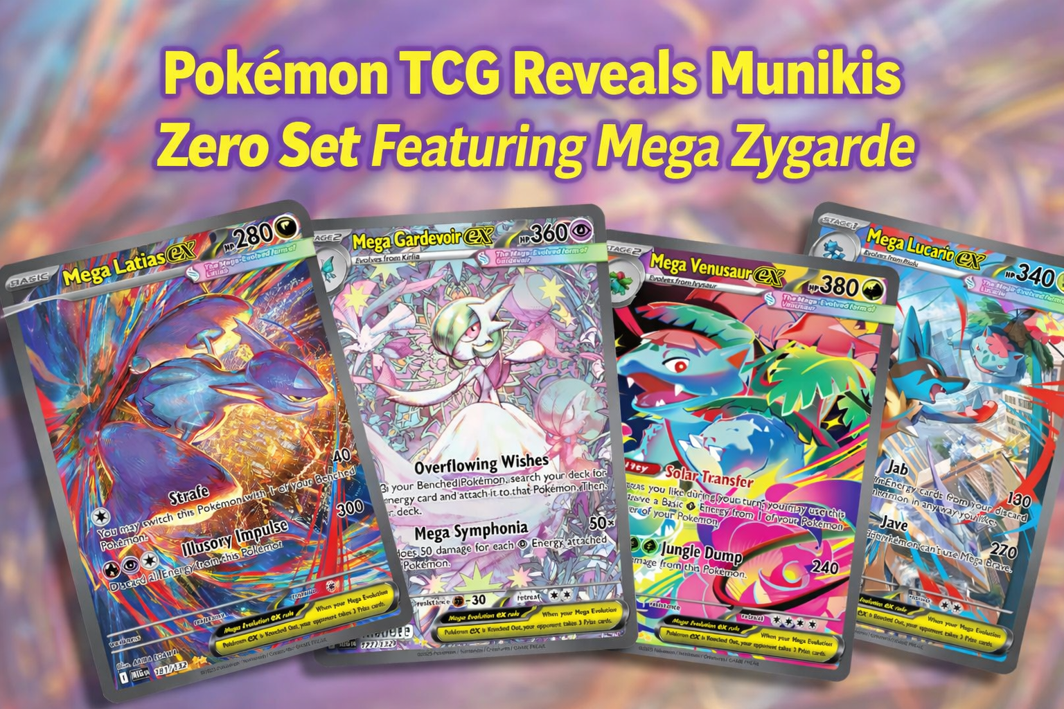 Pokemon TCG Reveals Munikis Zero Set Featuring Mega Zygarde