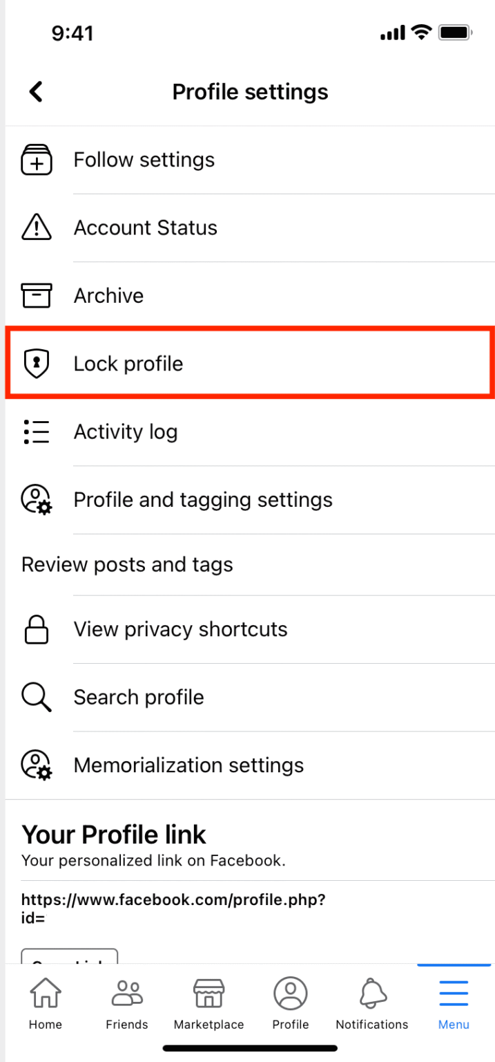 Easily Lock Your Facebook Profile on iPhone, Android, and Web