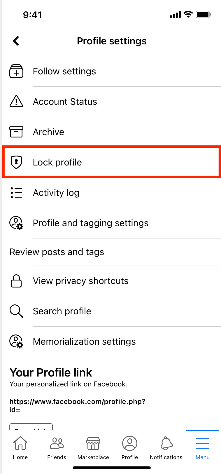 Easily Lock Your Facebook Profile on iPhone, Android, and Web