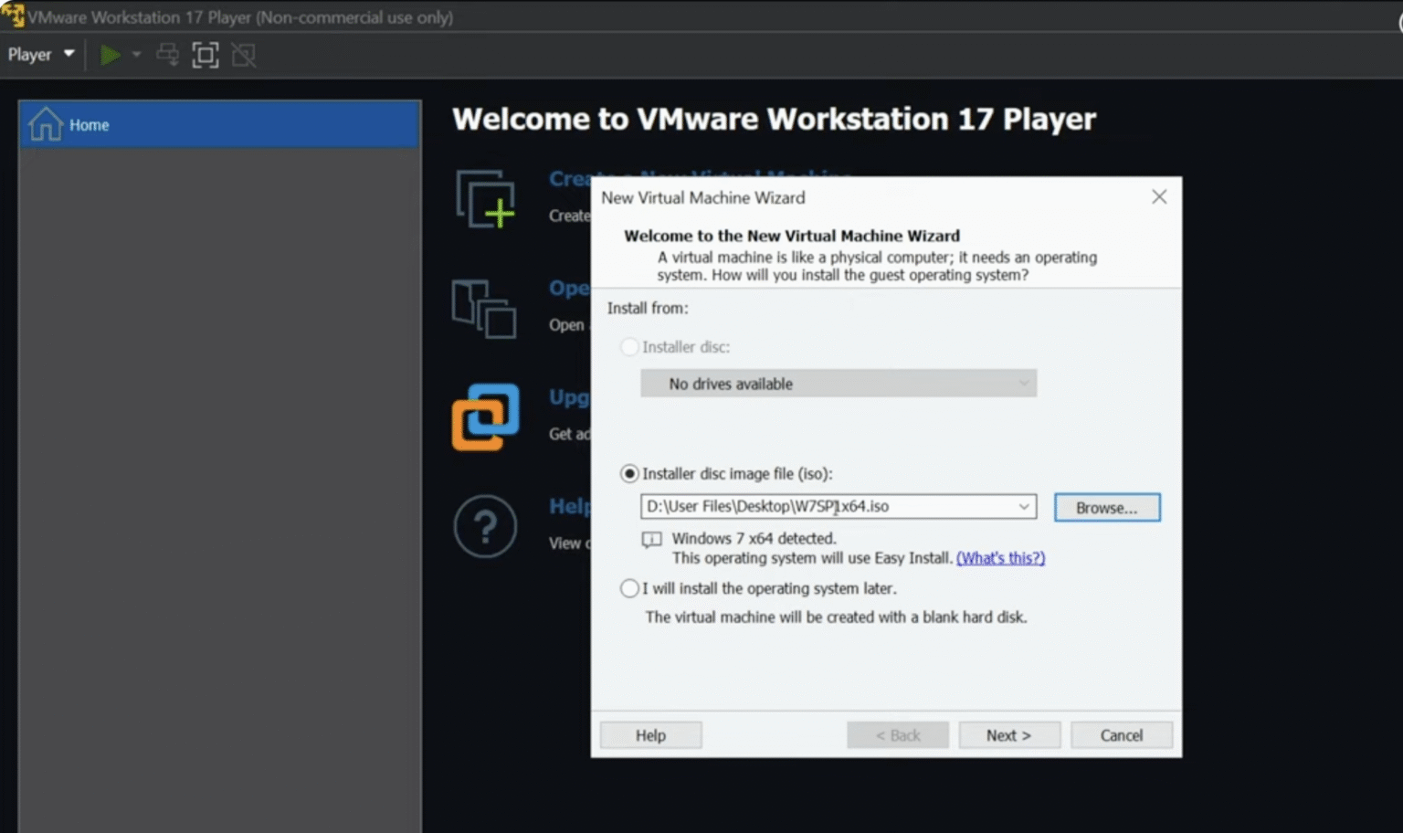 How To Install Windows 7 In VMware Workstation Step By Step
