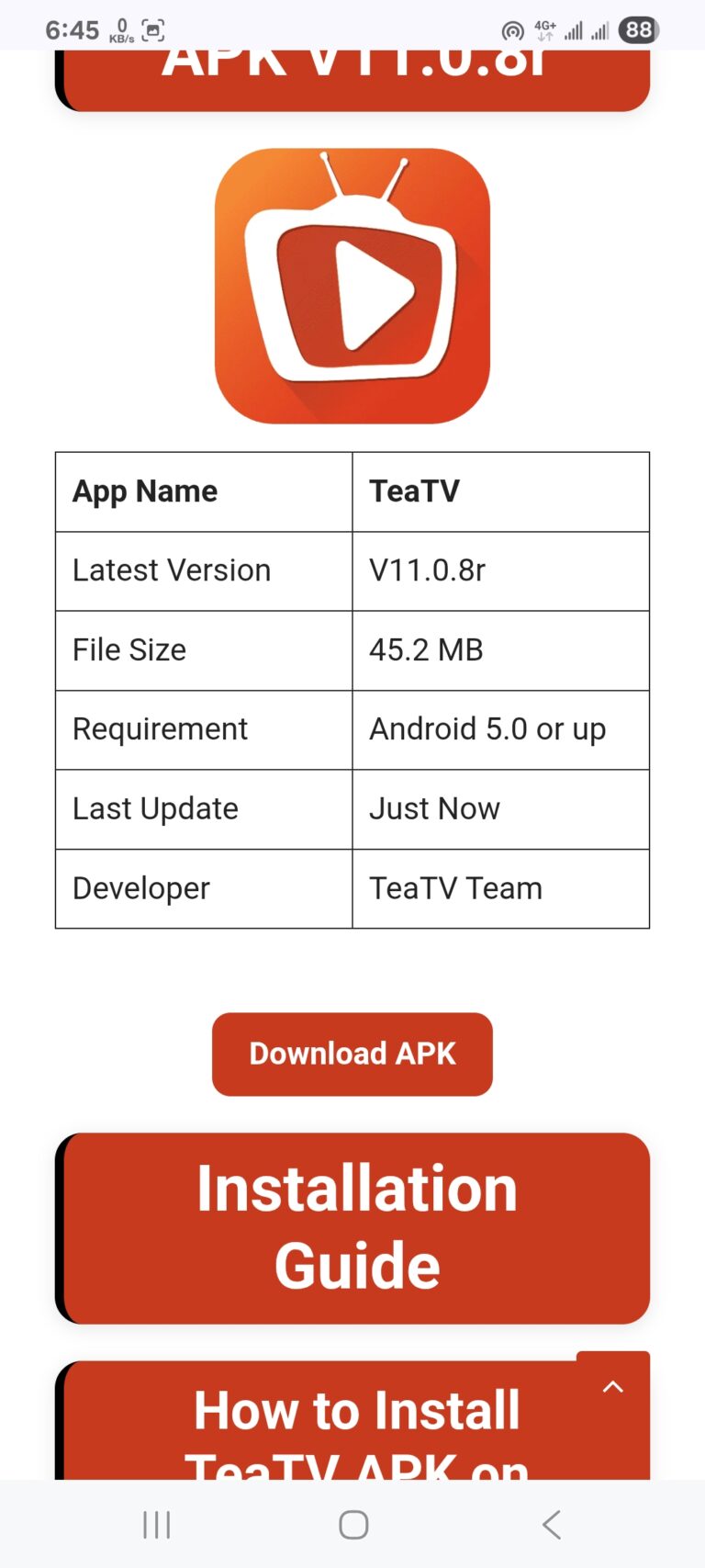 Easy Guide: Download Tea TV For Android and Fire TV Stick