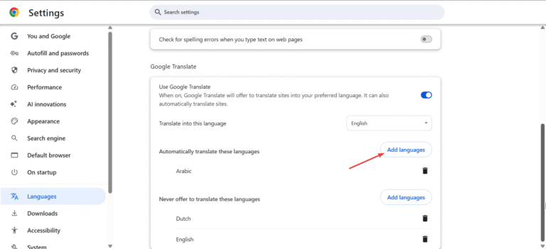 Fix Google Chrome Translate not Working
