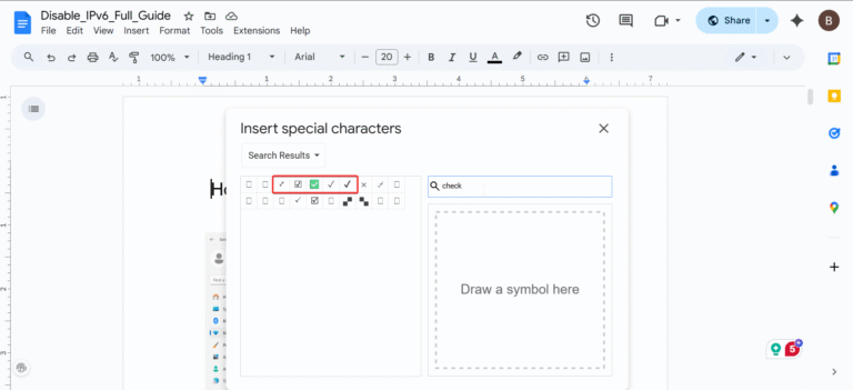 How to do a Check Mark on Keyboard