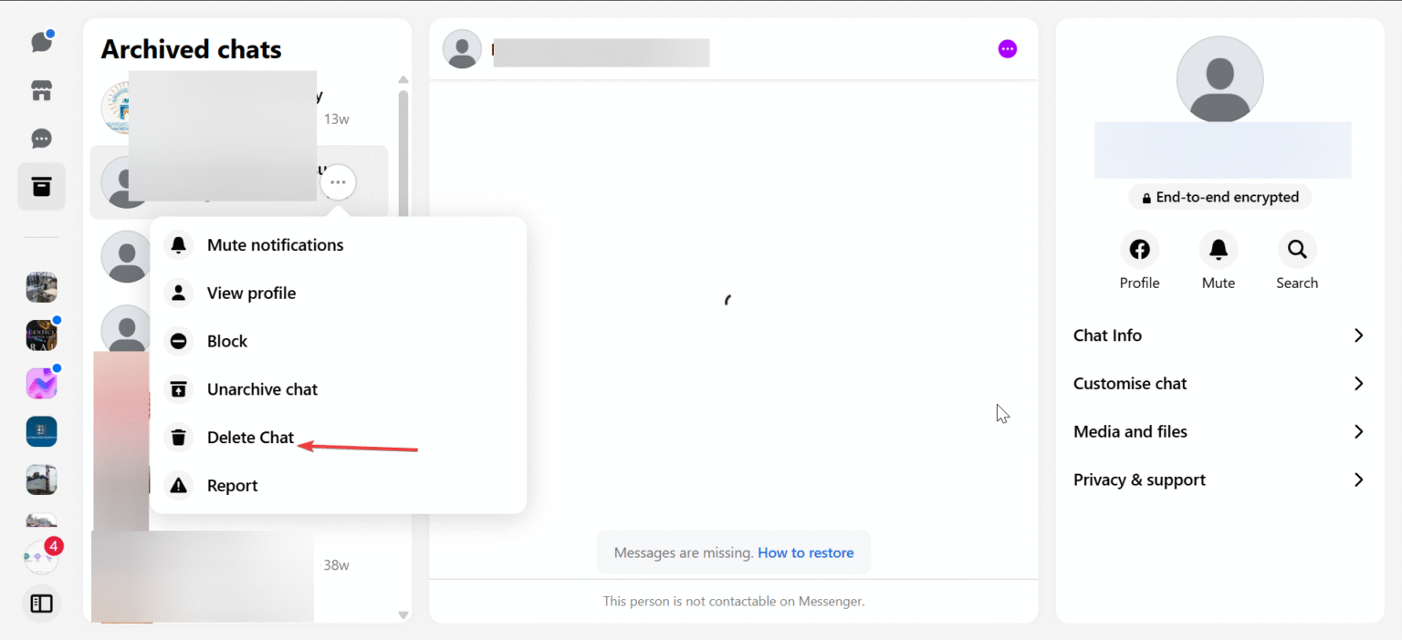 How to Delete Archived Messages in Facebook Messenger