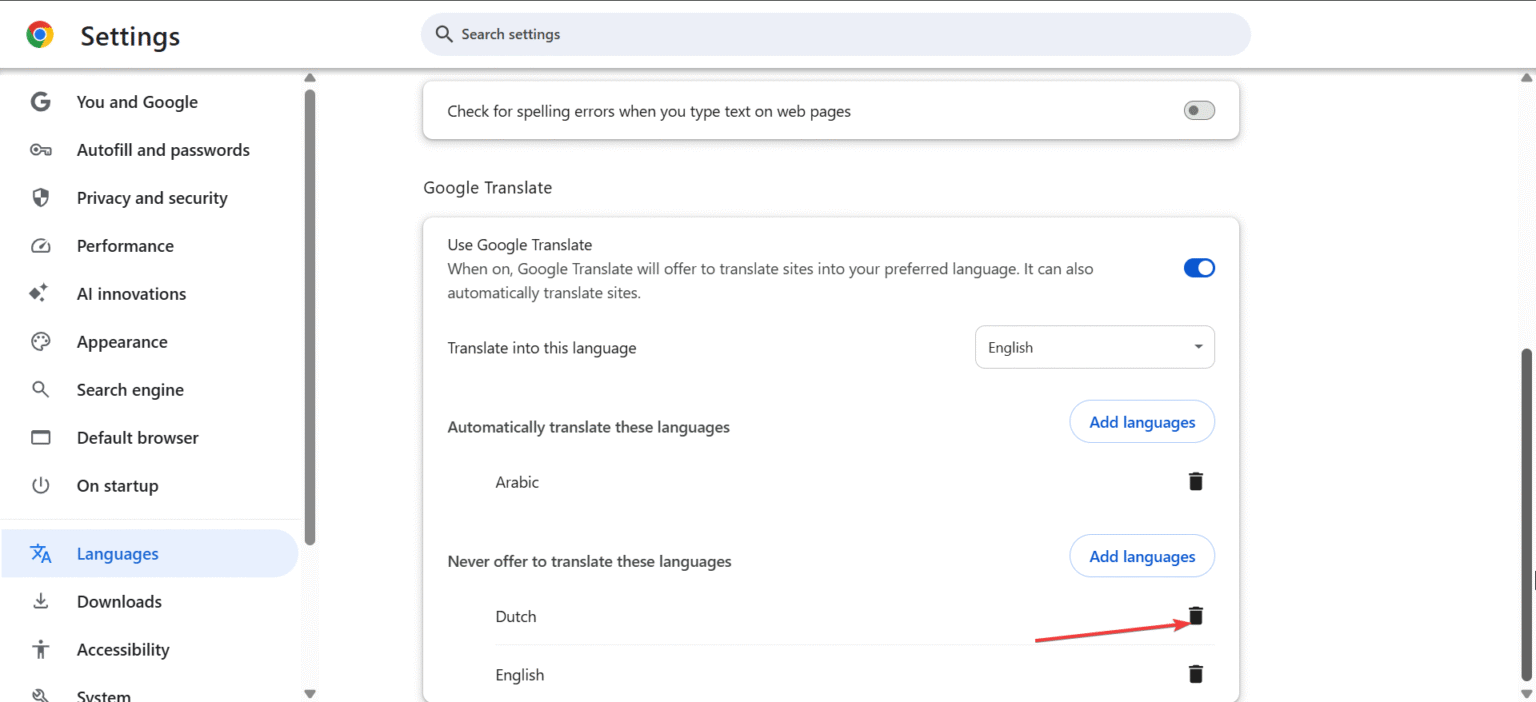 Fix Google Chrome Translate not Working