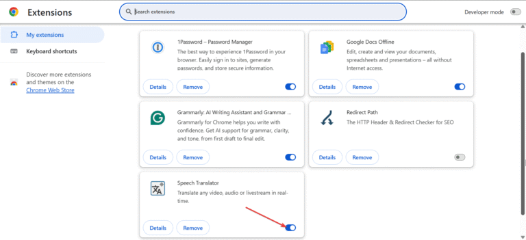Fix Google Chrome Translate not Working