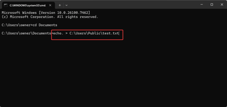How to Create a File Using Command Prompt on Windows