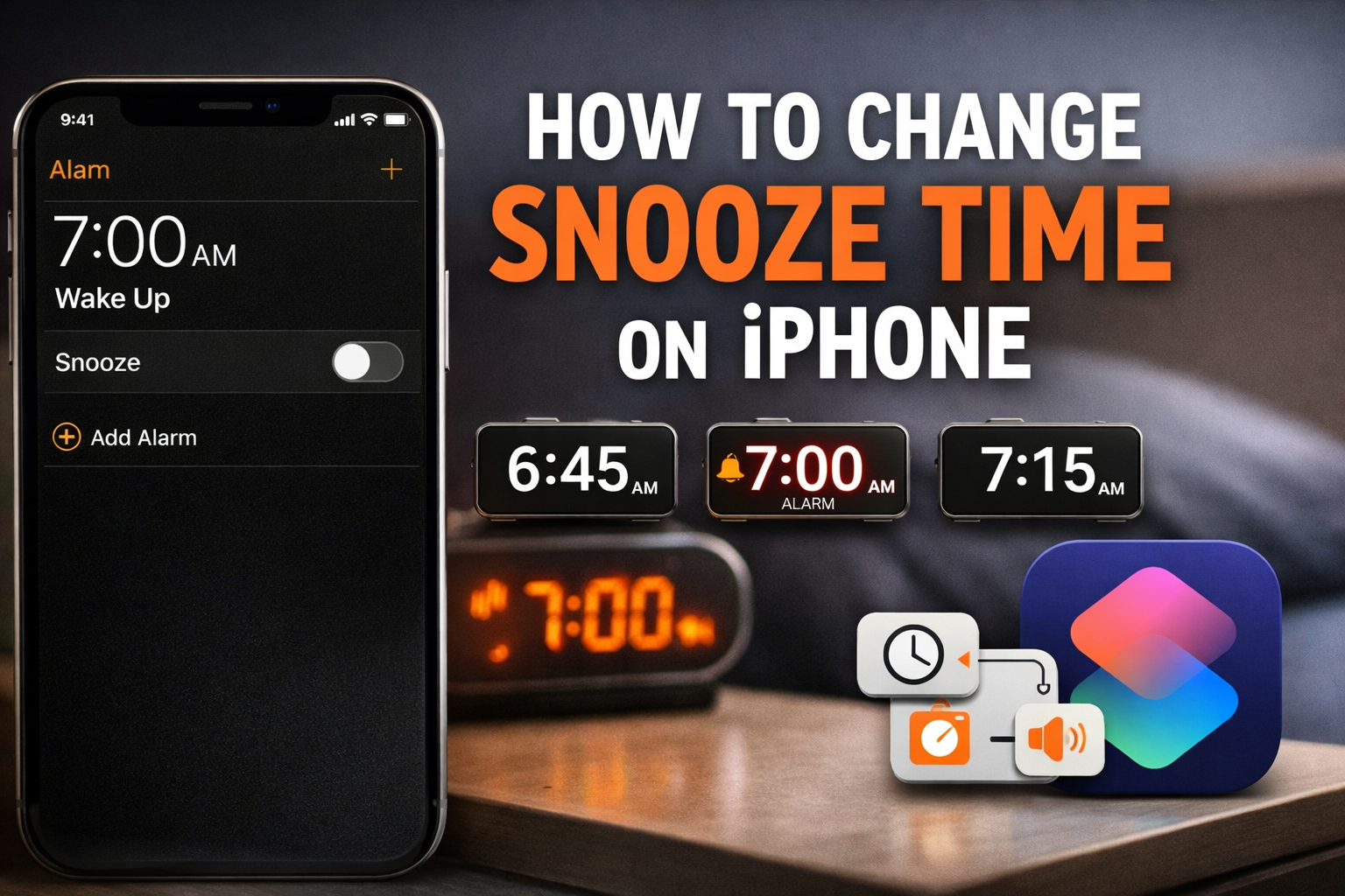 How to Change Snooze Time on iPhone