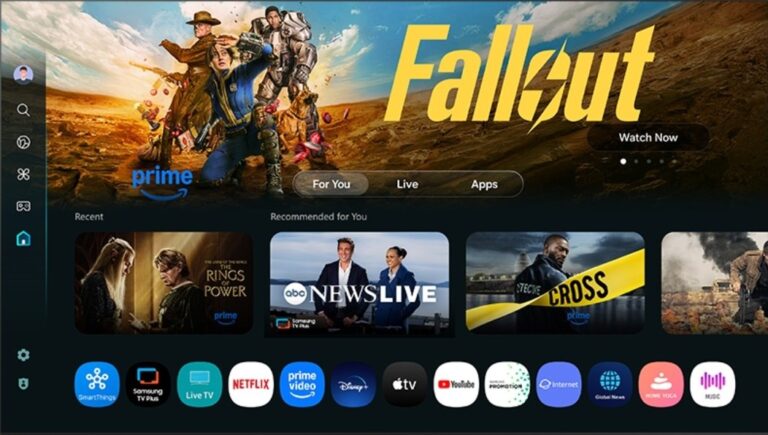 Where is the Power Button on Samsung QLED TV?
