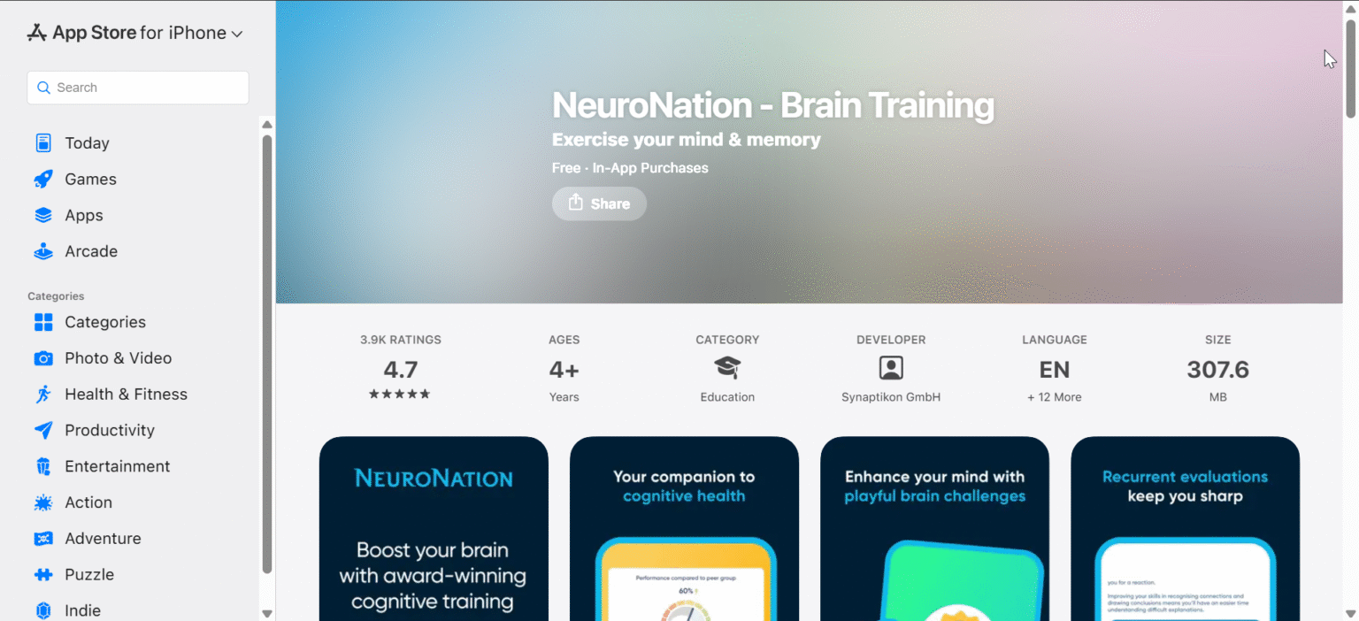 Best Brain Training Apps for iPhone and Android