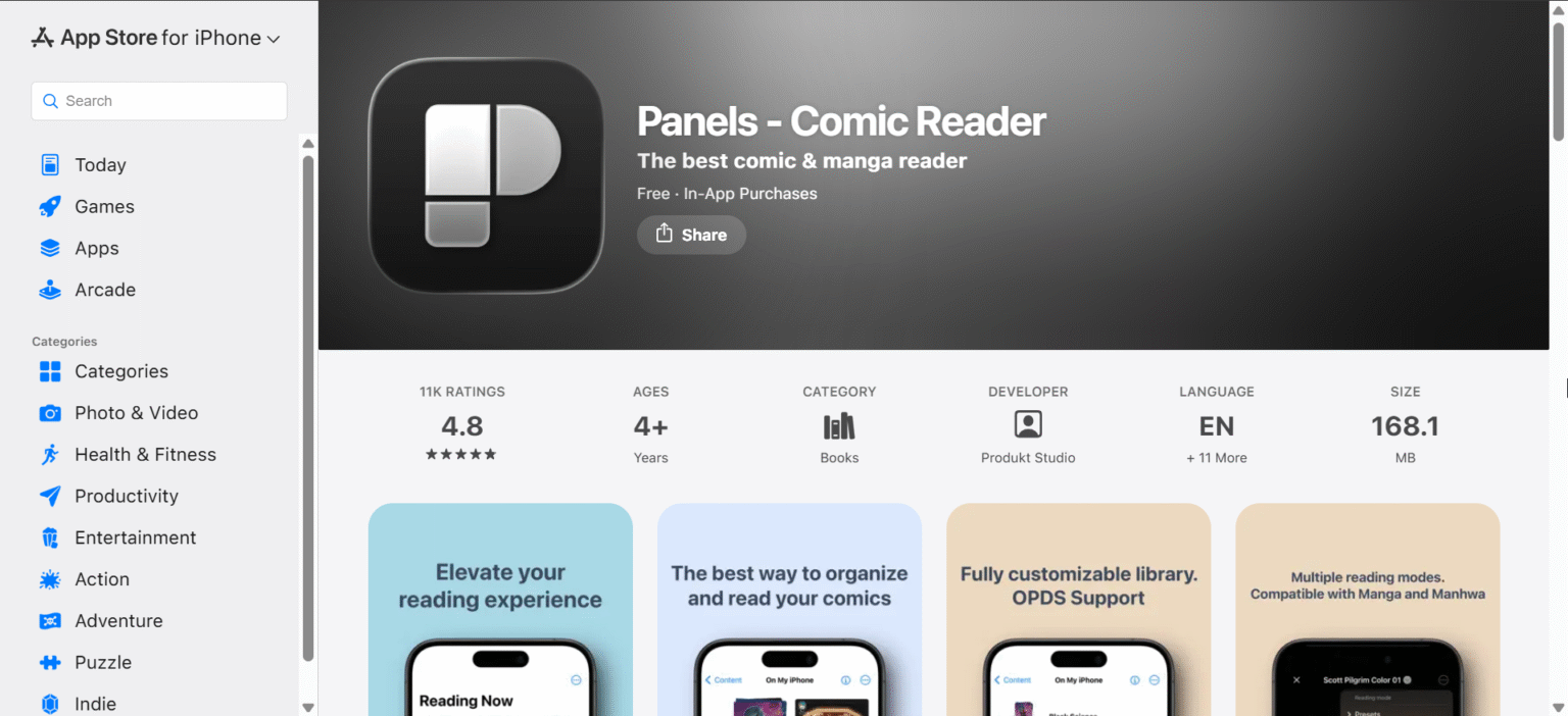 Best Manga Reader Apps for iPhone and iPad