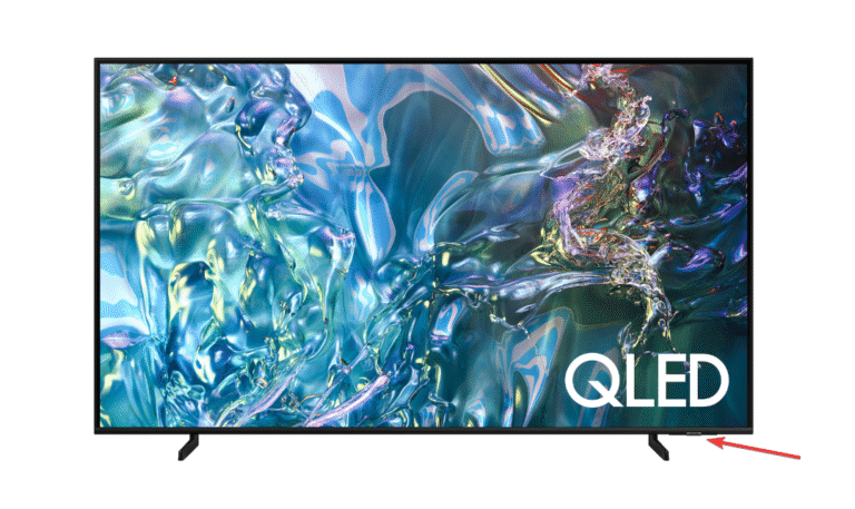 Where is the Power Button on Samsung QLED TV?