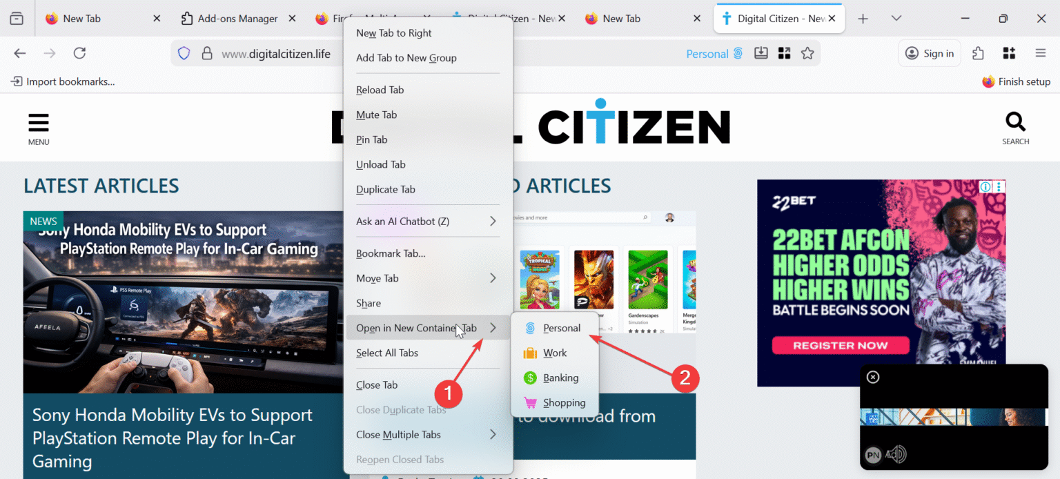What are Firefox Container Tabs and How to Use Them