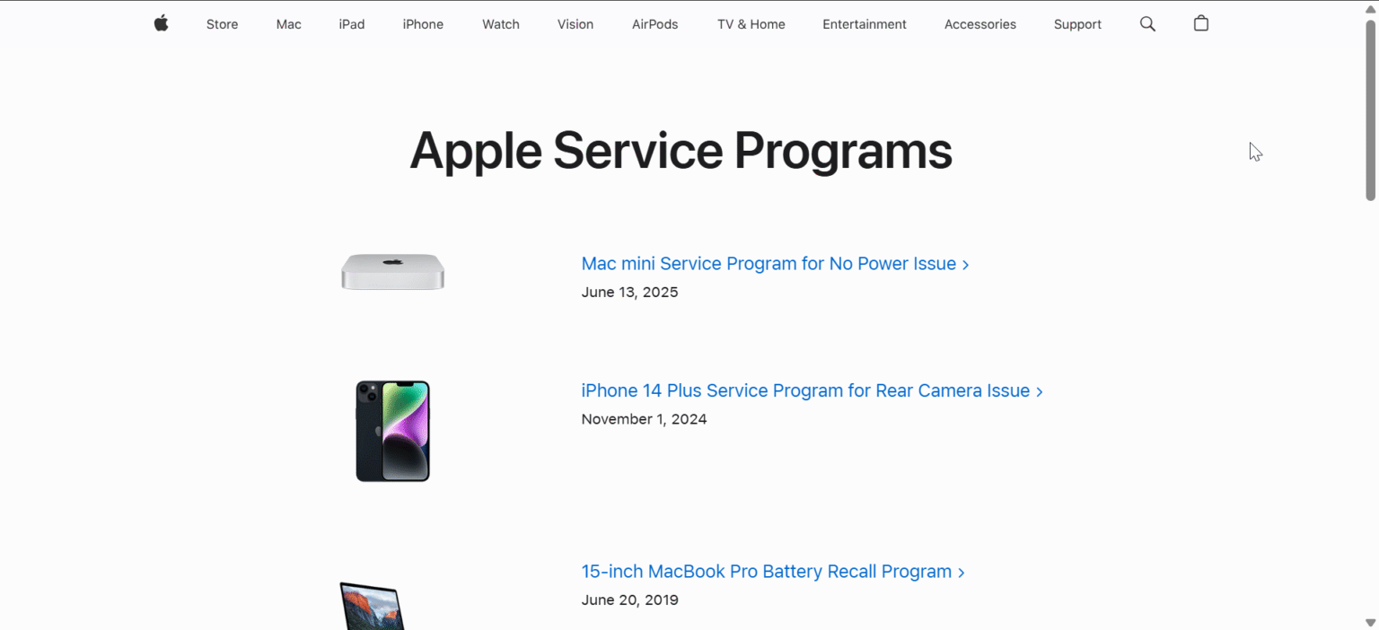 Apple Service Programs: How to Get Free Fixes Even Without Warranty