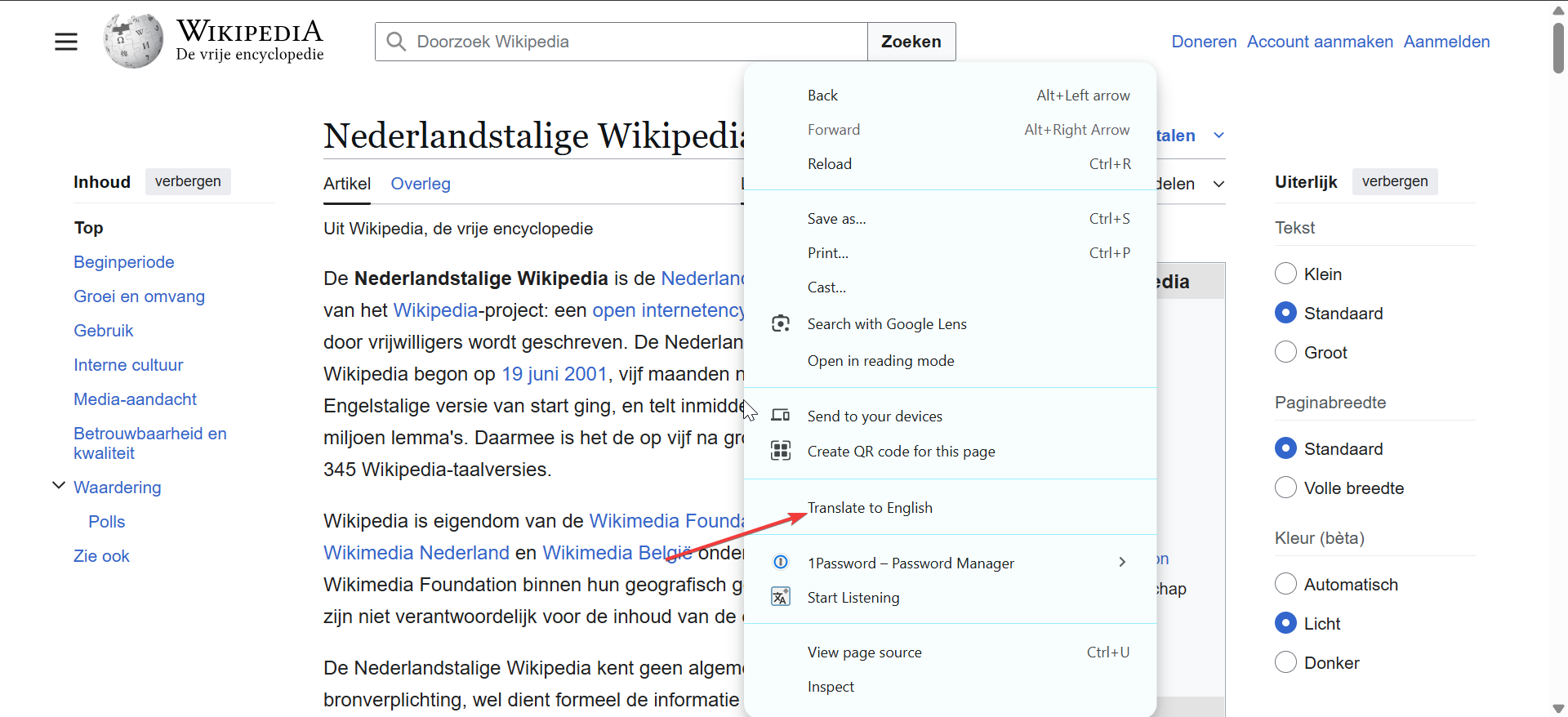 Fix Google Chrome Translate not Working