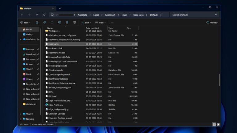 How to Access Microsoft Edge Bookmarks Location