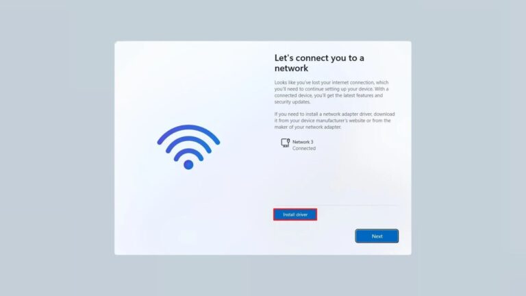 How to Fix Missing Wi-Fi or Ethernet During Windows 11 OOBE