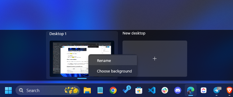 How to Create and Control Virtual Desktops in Windows 11
