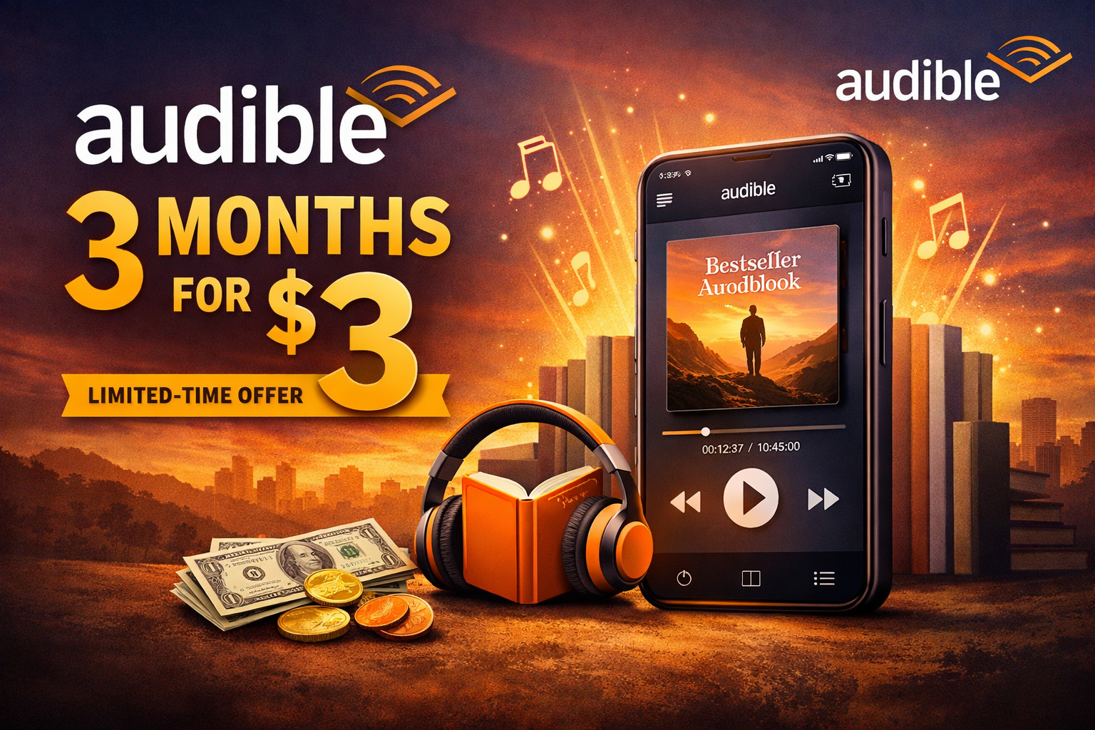 Amazon Drops Audible Subscription to $3 For Three Months in Limited ...