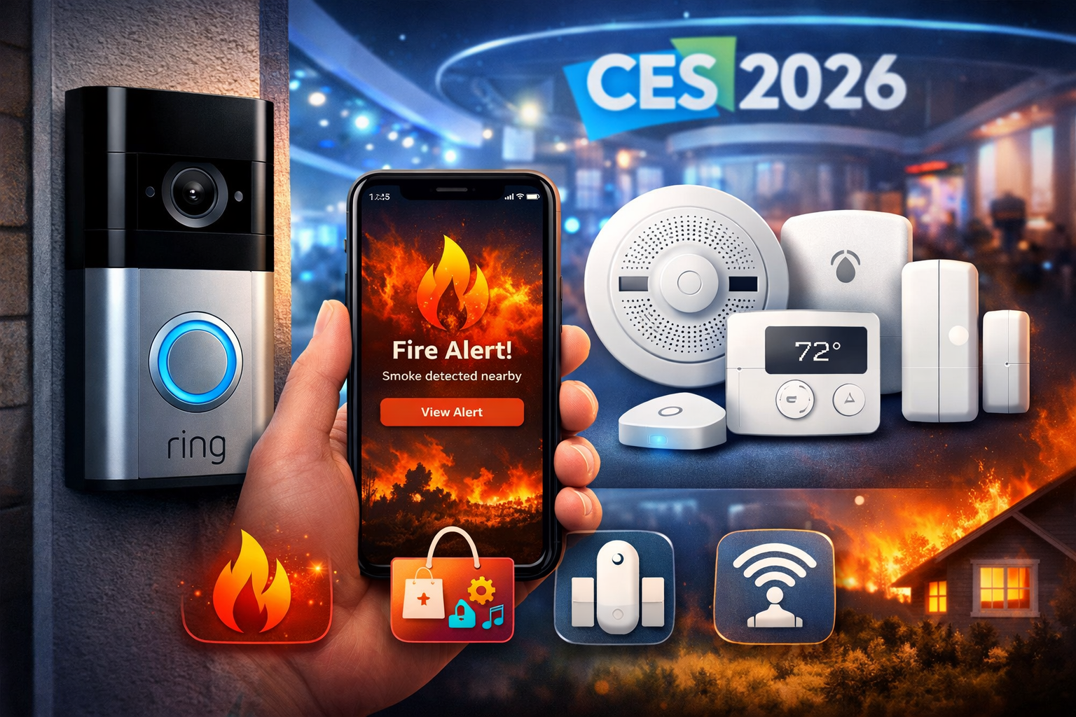 Amazon Expands Ring Doorbells With Fire Alerts, App Store, and New Sensors