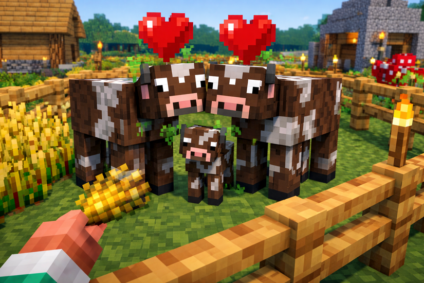 What Cows Eat in Minecraft: How to Feed, Breed, and Lure Cows