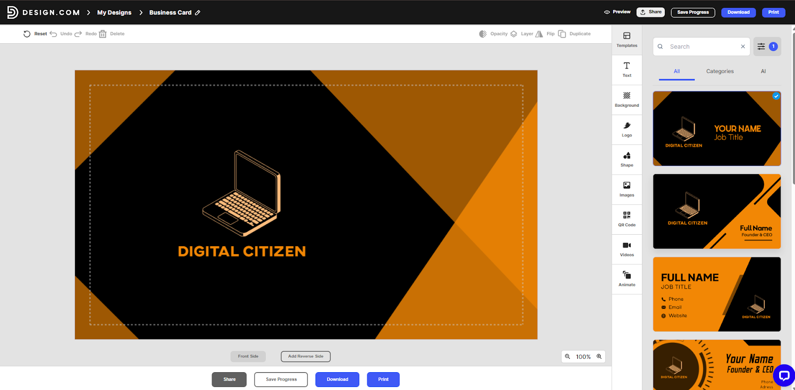 Design.com Review: How Easy Is It for Regular Users to Create a Logo or ...