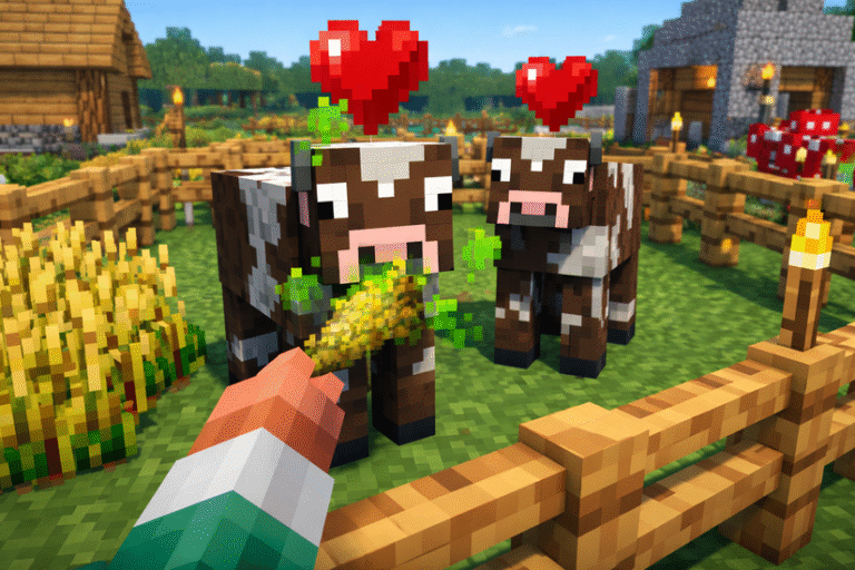 What Cows Eat in Minecraft: How to Feed, Breed, and Lure Cows