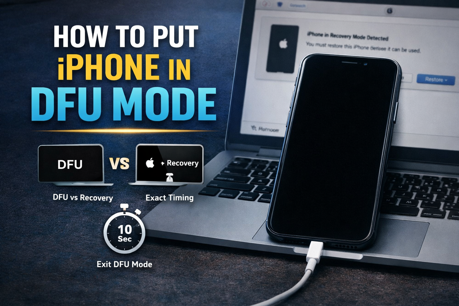 How To Put IPhone In DFU Mode Step by Step Guide 