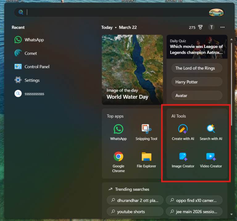 AI Tools in Windows Start Menu (New Update Explained)
