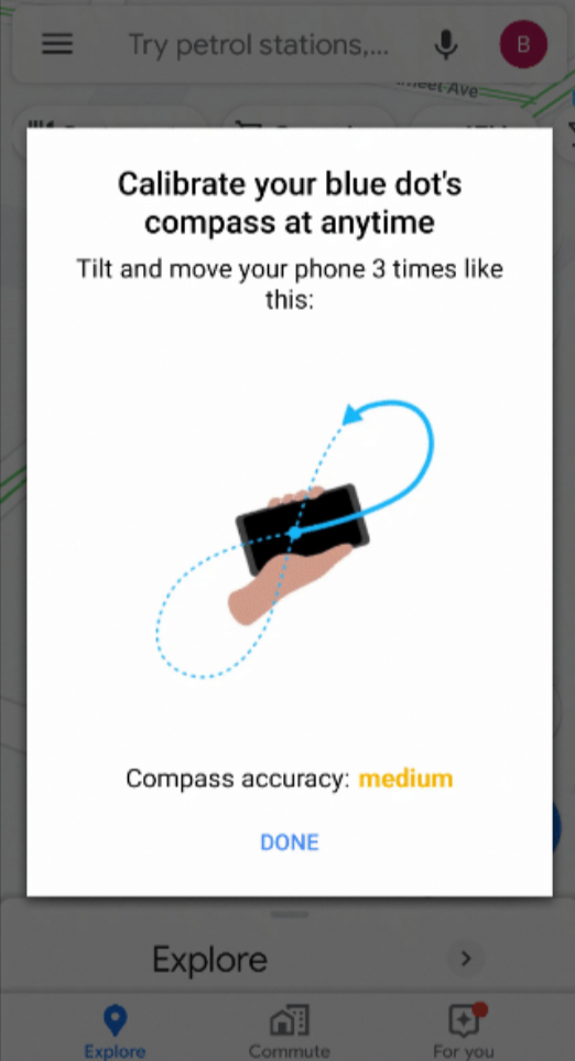 How to Show the Compass on Google Maps