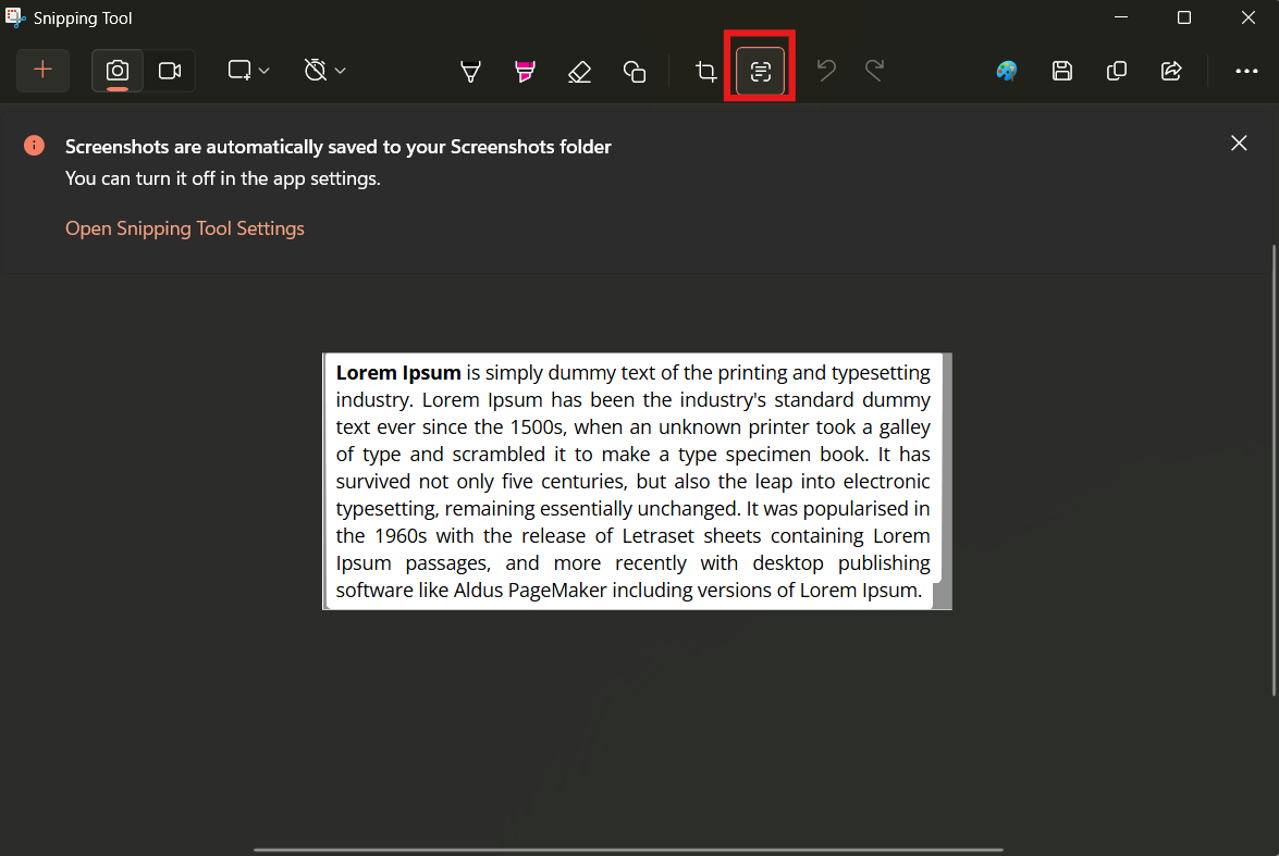 How to Copy Text from Images Using Text Extractor in Snipping Tool ...
