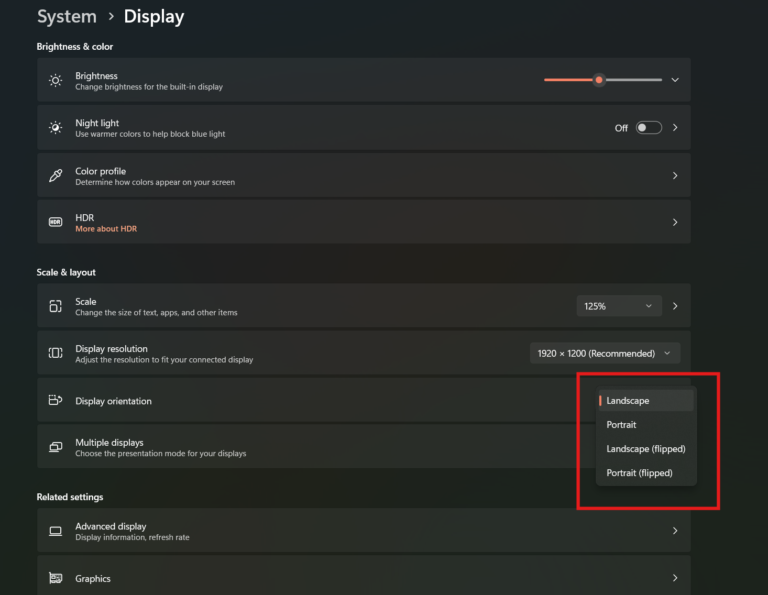 How to Change Display Orientation in Windows (Landscape and Portrait)