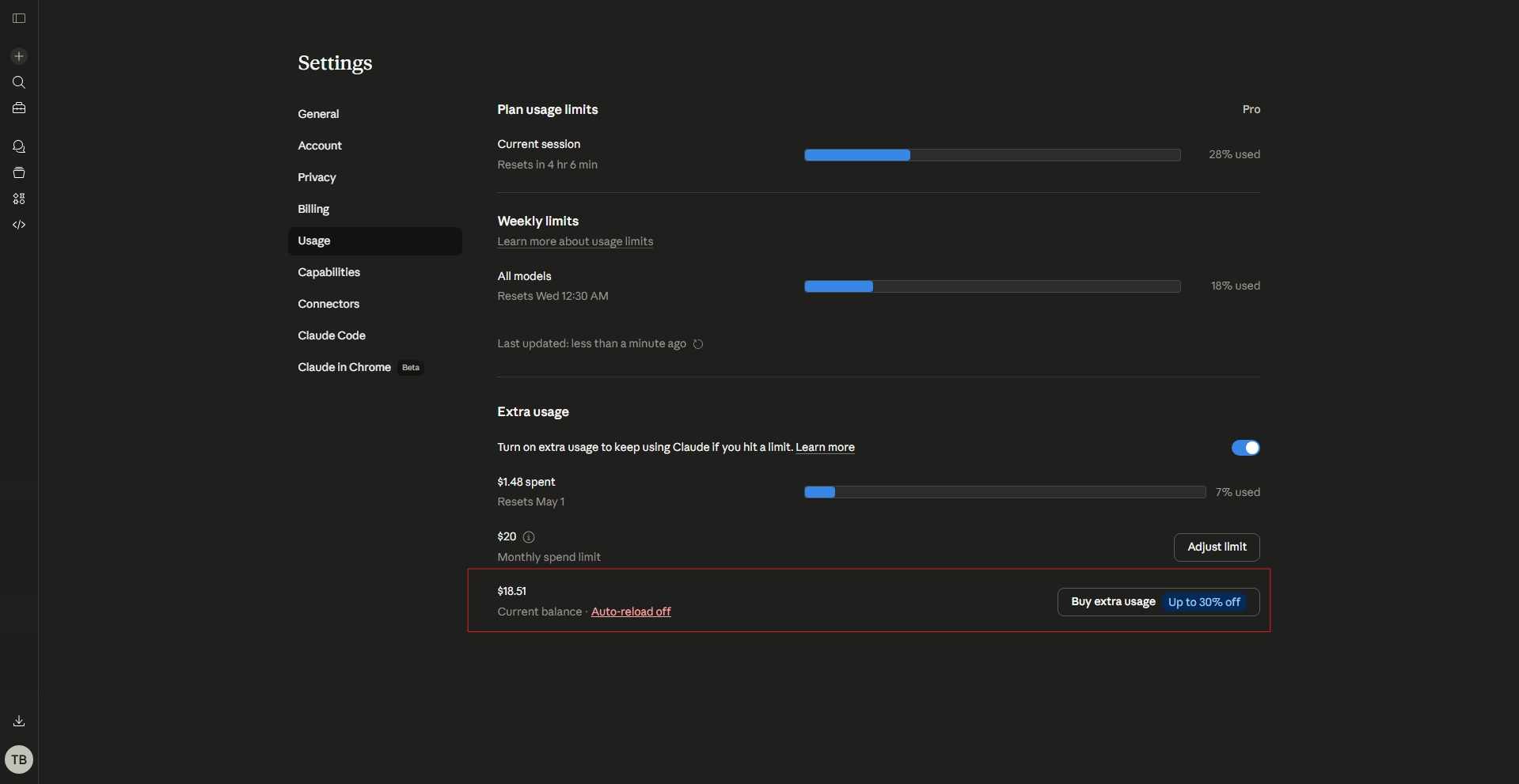 How to Enable Auto-Reload for Extra Usage on Claude