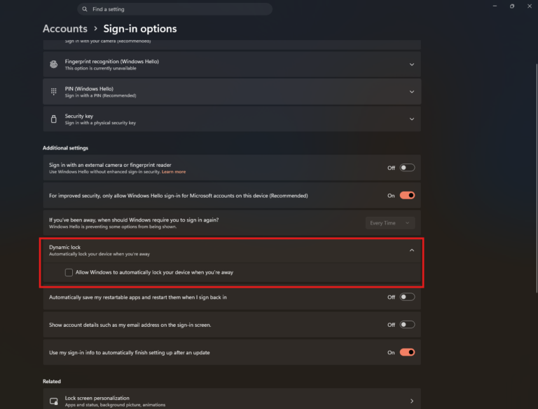 How to Turn On or Off Dynamic Lock in Windows 11 (And When It’s ...