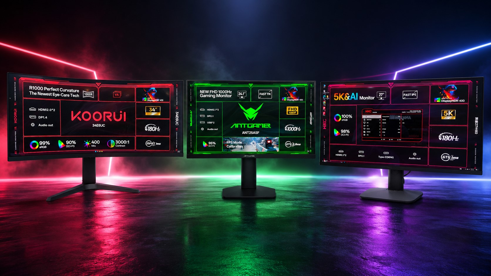 AntGamer Shows 1000Hz Gaming Monitor and New Mini LED, OLED, VA, and ...